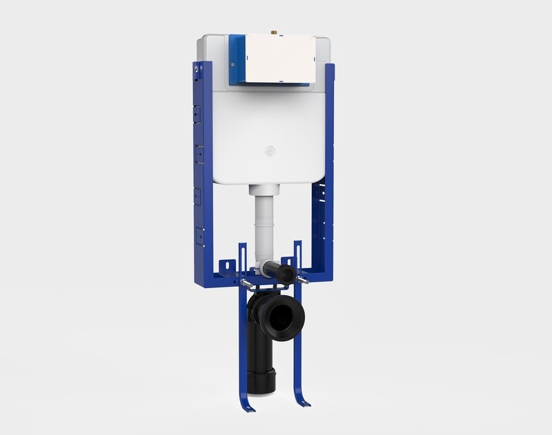 Half frame concealed cistern